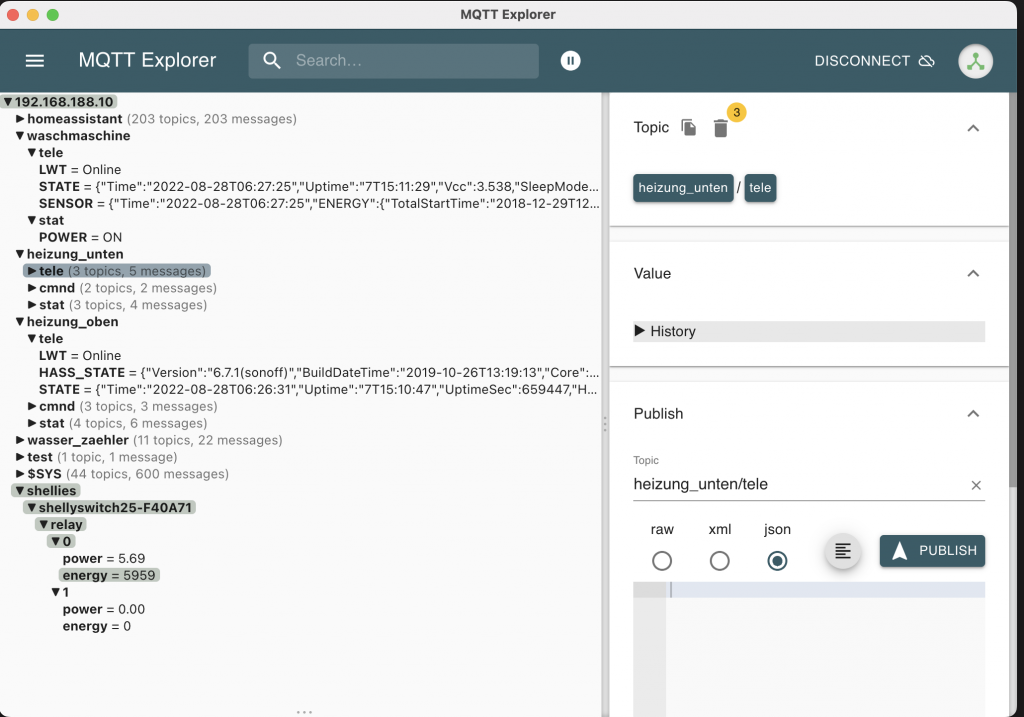 MQTT Sensor einbinden - Fehlende Werte manuell hinzufügen